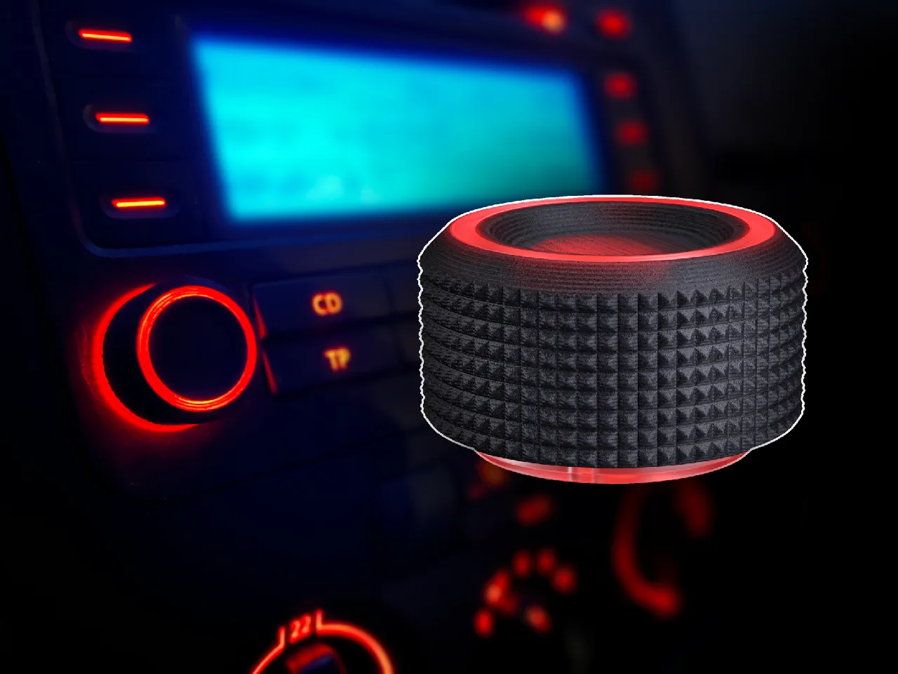 Rotary Encoder Knob (Illuminated) by Af76 | Download free STL model ...