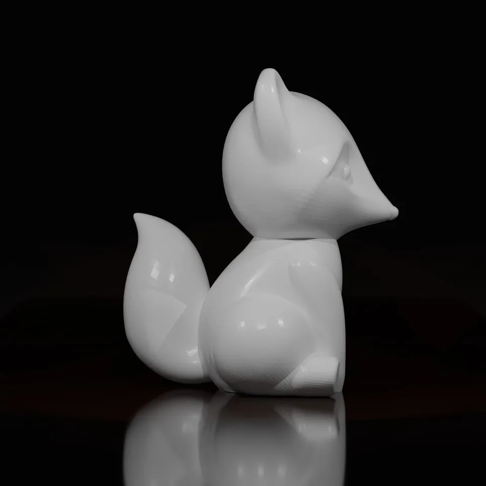 Cute Fox by SolidG | Download free STL model | Printables.com