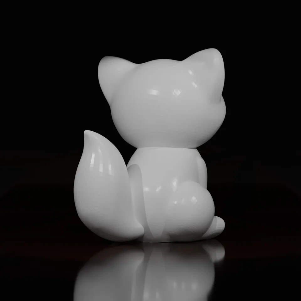 Cute Fox by SolidG | Download free STL model | Printables.com