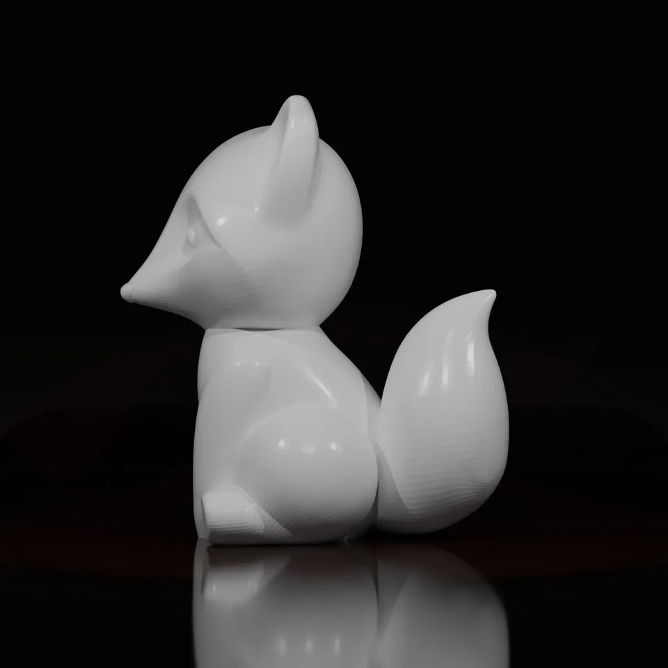 Cute Fox by SolidG | Download free STL model | Printables.com