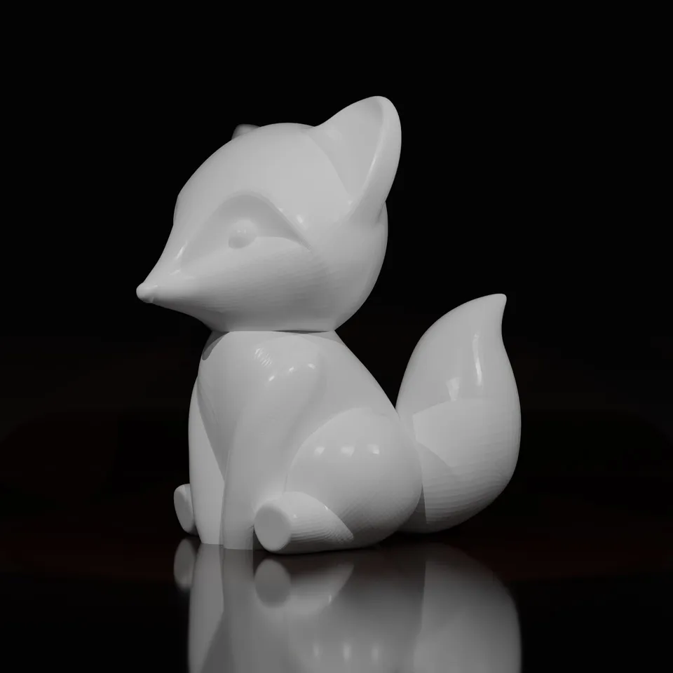 Cute Fox by SolidG | Download free STL model | Printables.com