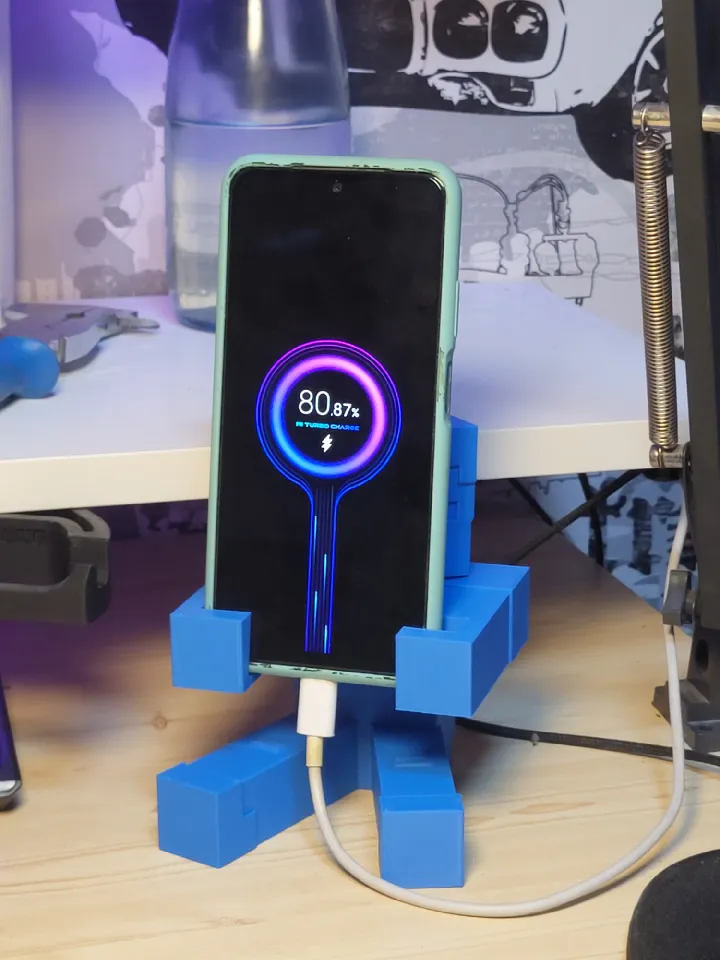 PHONE STAND STEVE MINECRAFT by Tomisu117 | Download free STL model ...