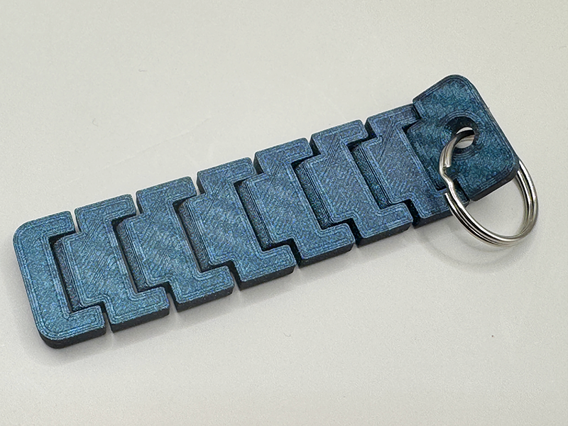 Sleek Articulated Keychain by TorusKnot | Download free STL model ...