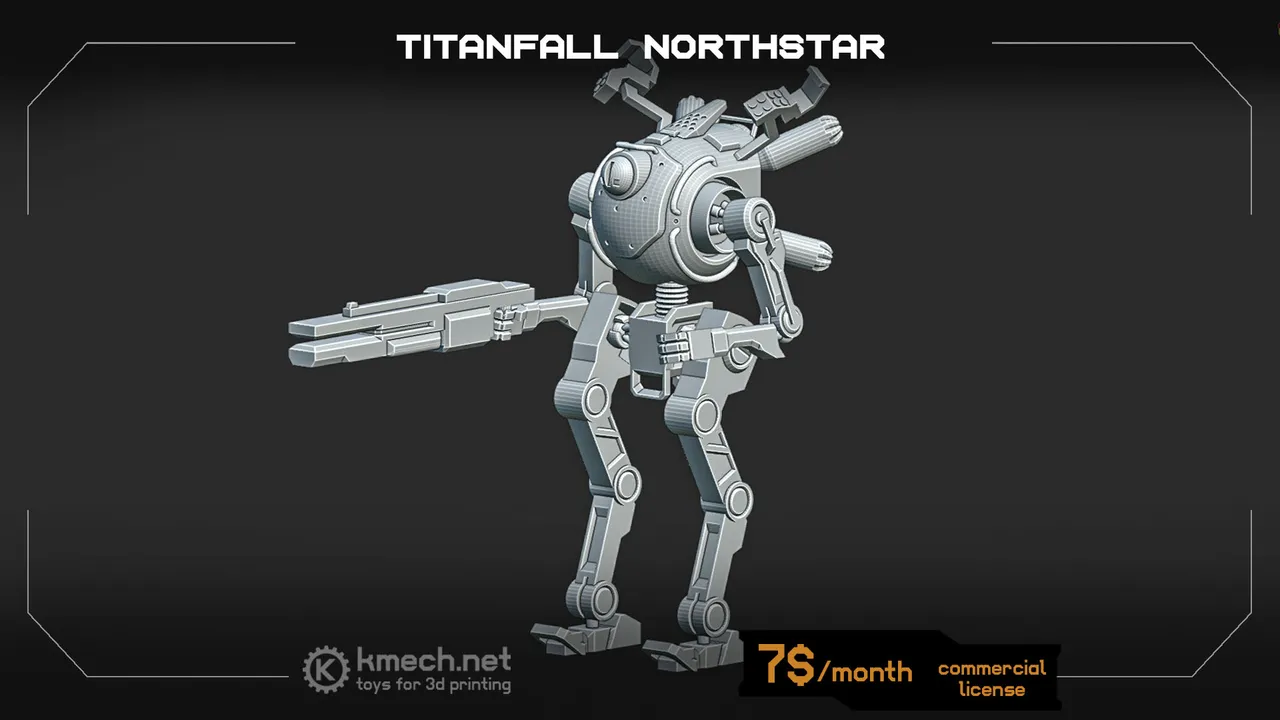 Titanfall Northstar mech by Kmech Toys | Download free STL model ...