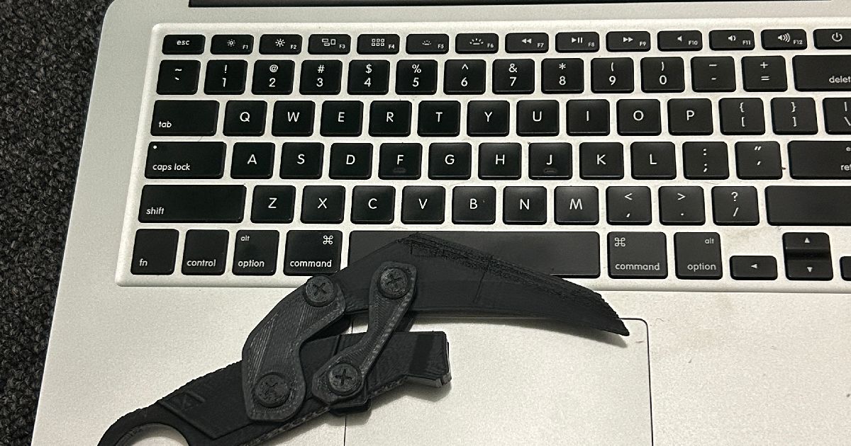 3D PRINTED KARAMBIT TOOL – ERGONOMIC DESIGN FOR BOX CUTTING & DIY ...