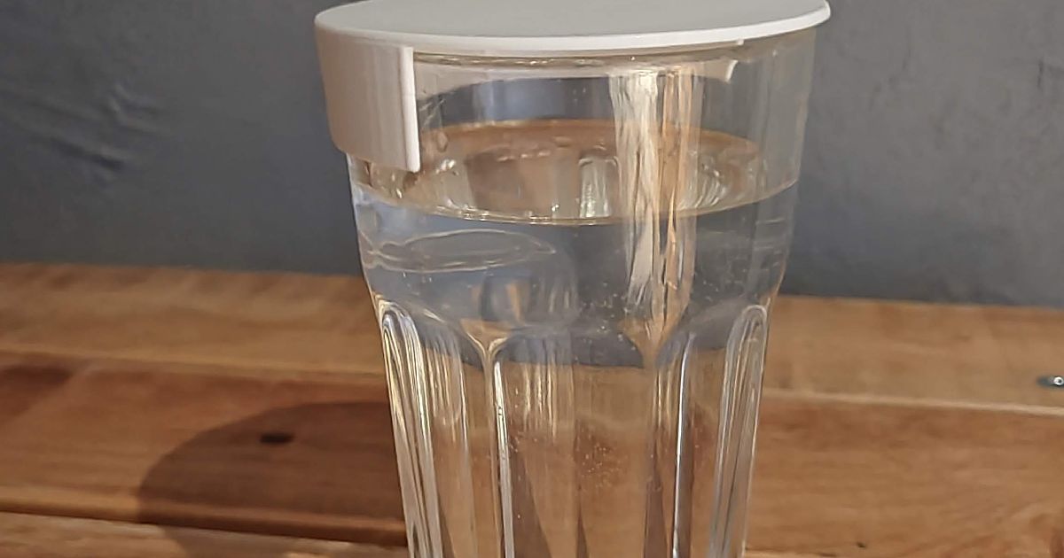 water glass cover by Tomáš Jančík | Download free STL model ...