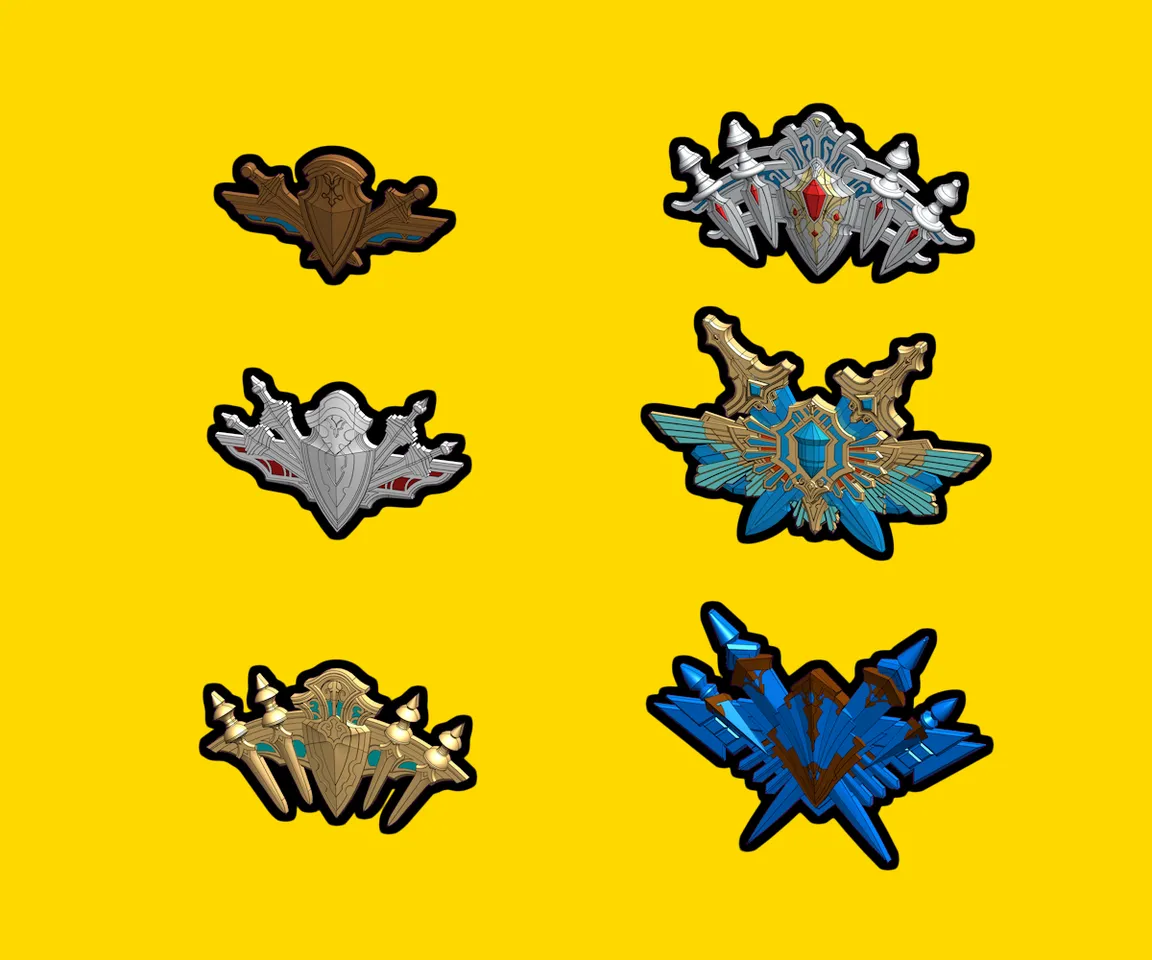 FFXIV PVP Badges by NotJannet | Download free STL model | Printables.com