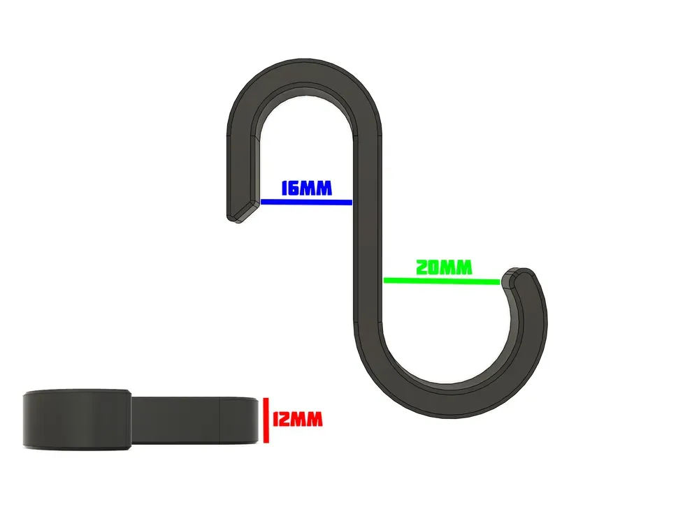S HOOK by MaroDavide | Download free STL model | Printables.com