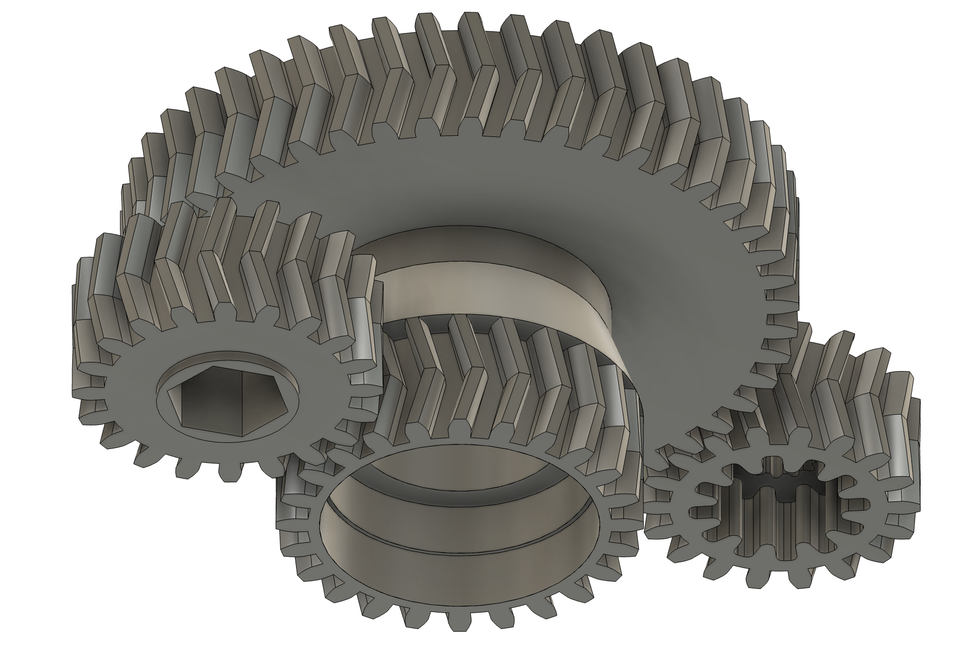 L2 Swerve Drive Herringbone Gears by Denbot | Download free STL model ...