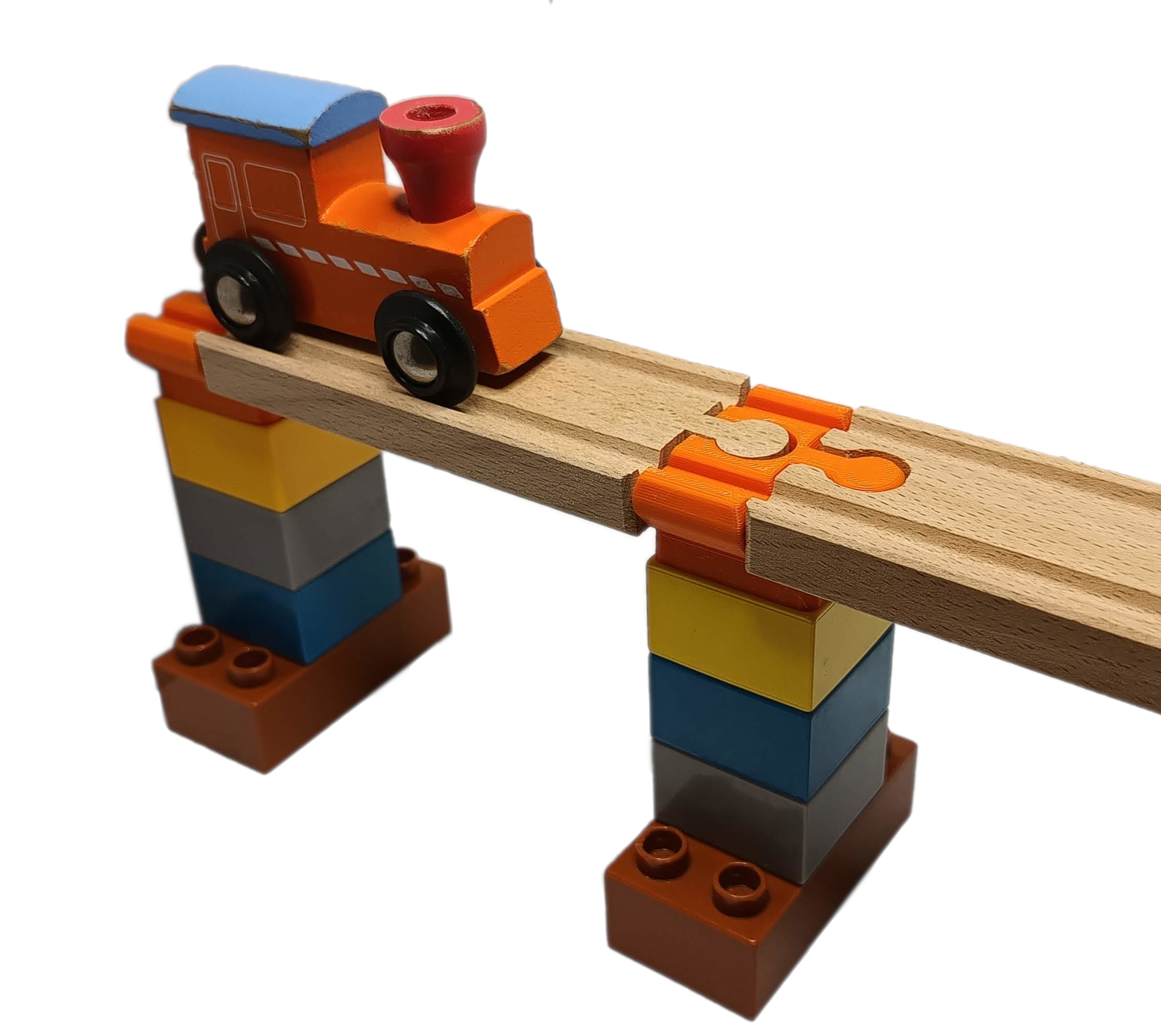 Universal adapter LEGO Duplo for wooden train track by 3iDeal ...