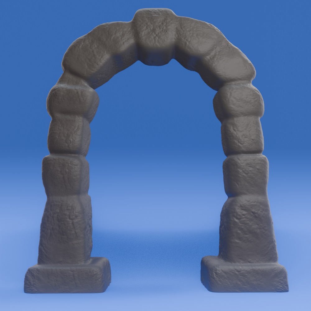 Ancient Stone arch by animatedheaven | Download free STL model ...