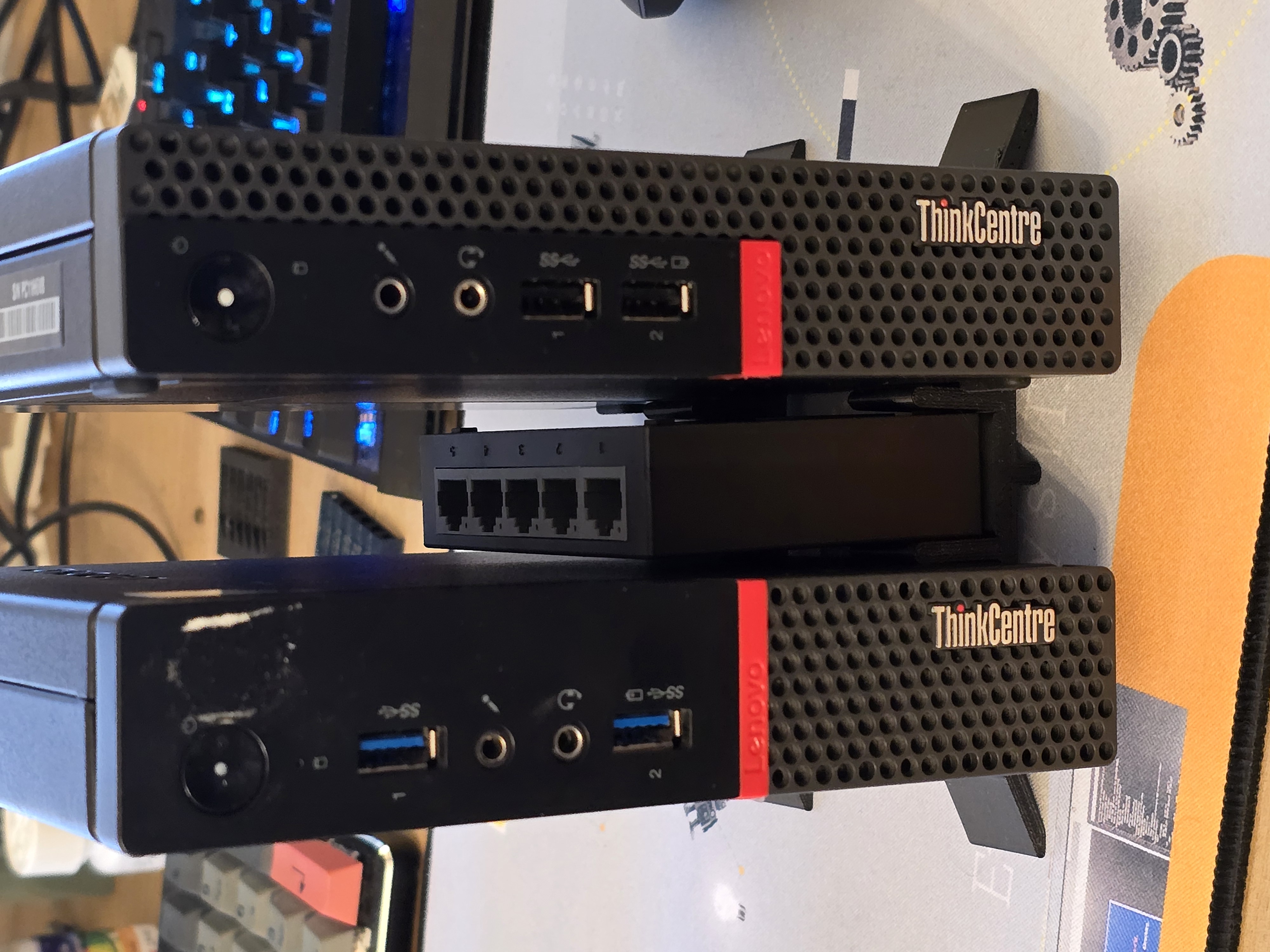 Lenovo Thinkcentre Tiny double vertical stand with centre slot for ...