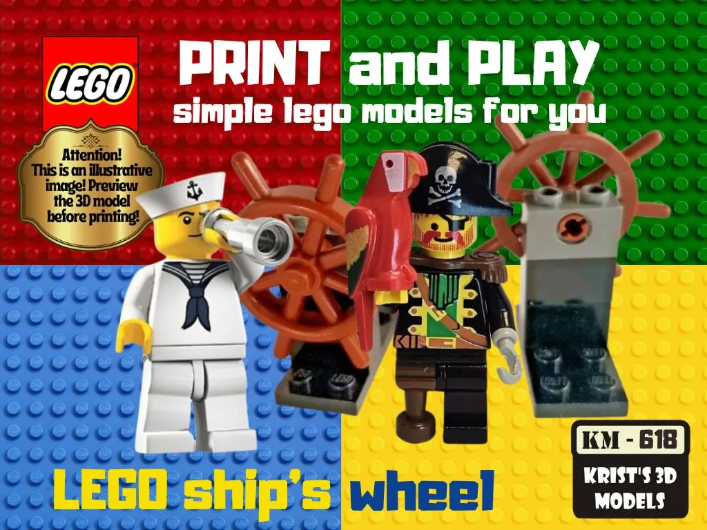 LEGO ship's wheel by Mgr. Pavel Krist | Download free STL model | Printables.com