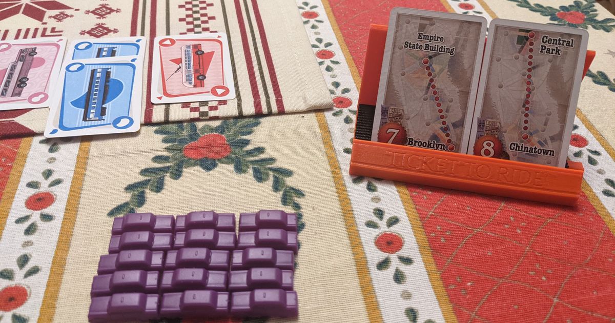 [TTR] Ticket To Ride Destination Cards holder by Black Swan | Download ...