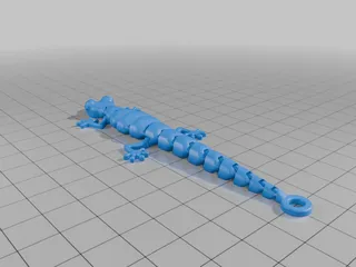 Articulated Lizard Keychain by Leahchu_pikapika | Download free STL ...