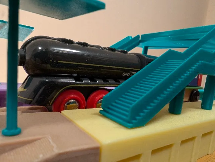 H0 Train Station Platform Passenger Bridge Add-On, Bahnsteig ...