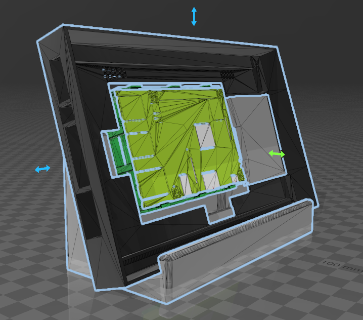 Desktop Stand or HSW Hanger for 7inch Geeekpi Portable Display (52Pi EP ...