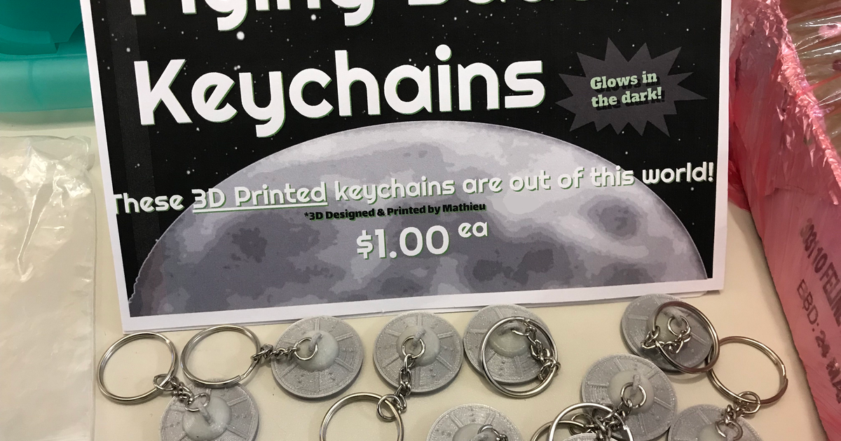 UFO Keychains (Multicolor/Multimaterial) by Mathieu | Download free STL ...