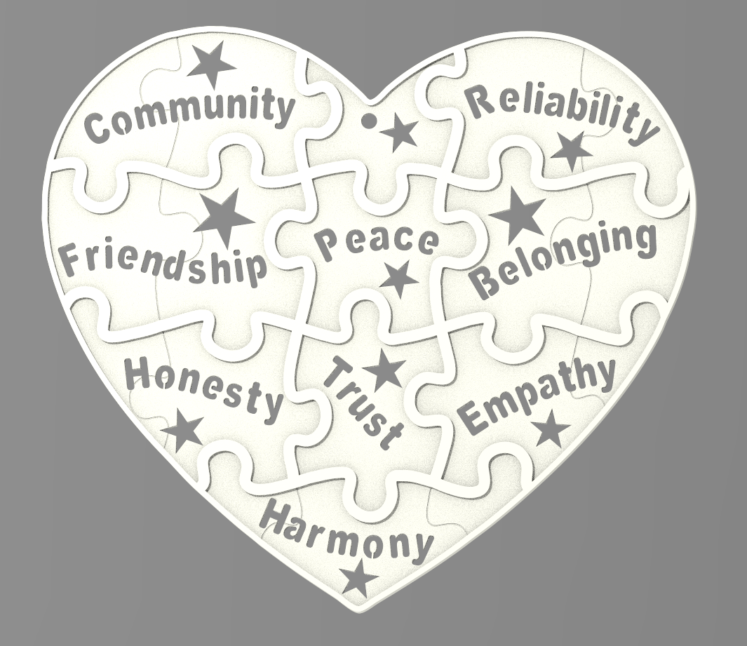 The Heart of Community – Puzzle Ornament by Schwimmerle_83 | Download ...