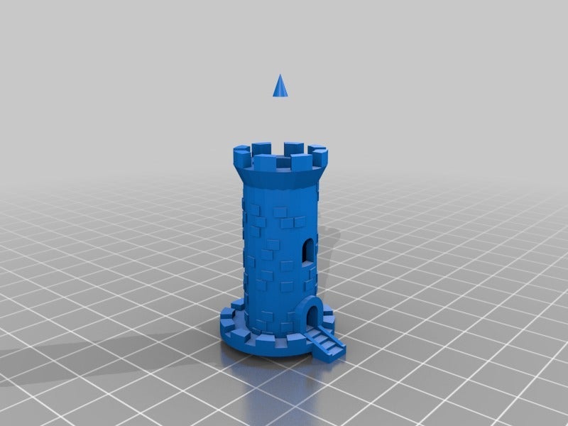 Castle Tower (Multicolor/Multimaterial) by Mathieu | Download free STL ...