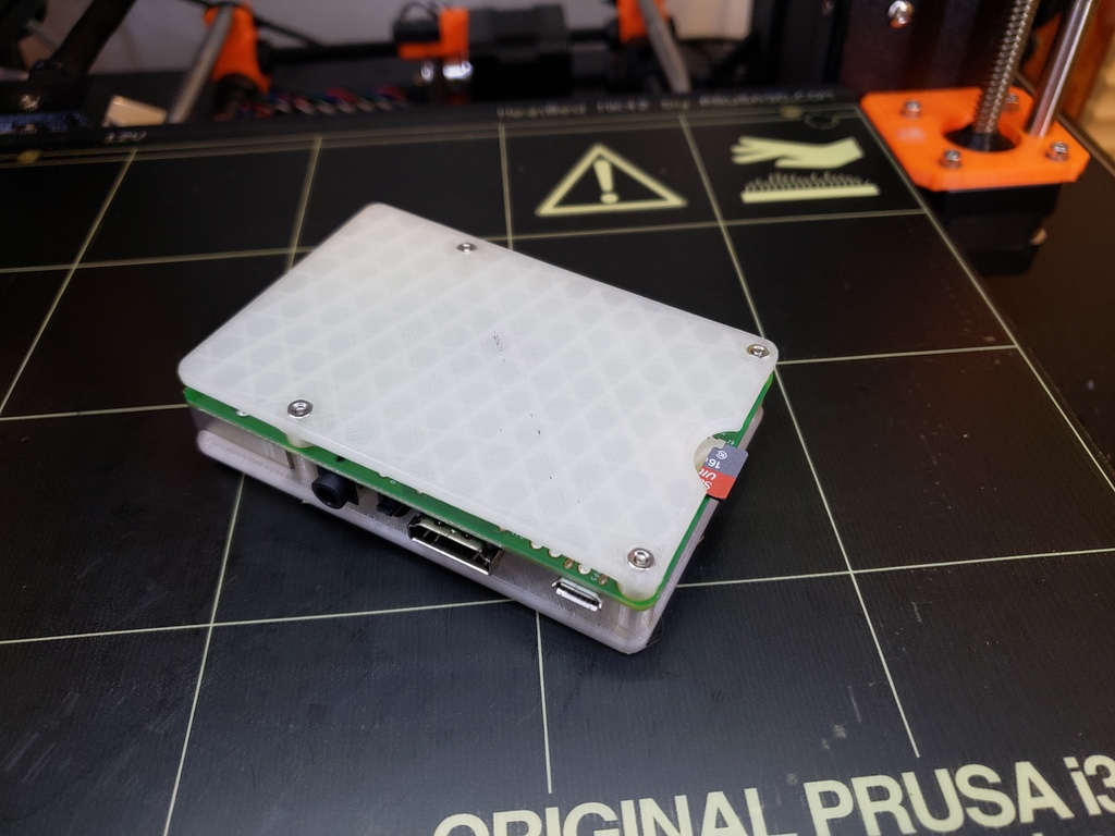 Pi3 Low Profile Case by hackoholic | Download free STL model ...