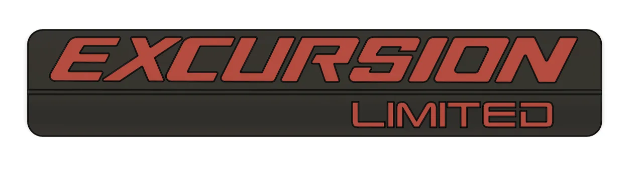 Ford Excursion Fender Emblem by hiviz579 | Download free STL model ...