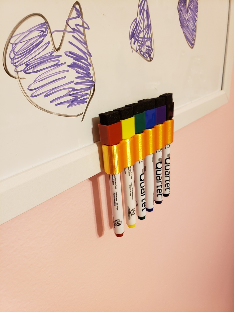 Magnet Mount Dry Erase Pen Holder by hackoholic | Download free STL ...