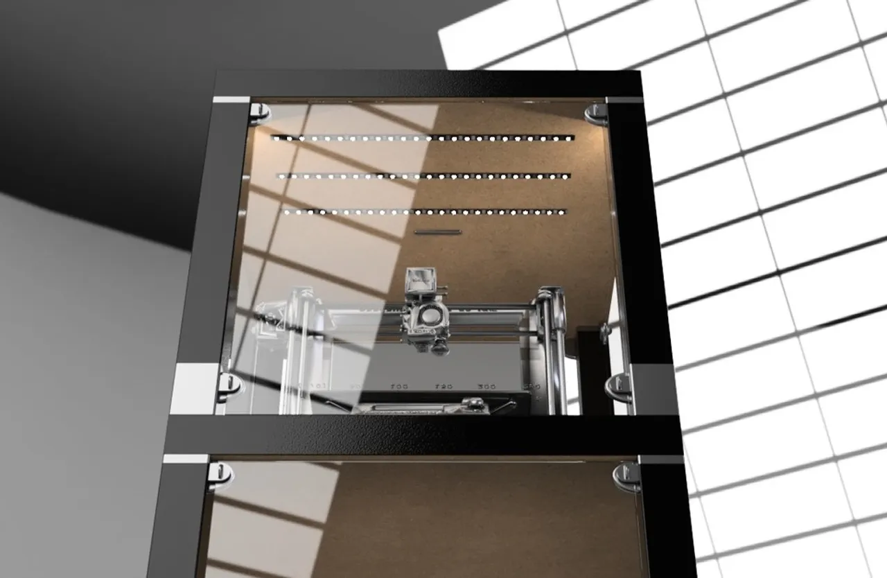 Stacking Ikea Lack Printer Enclosure by hackoholic | Download free STL ...