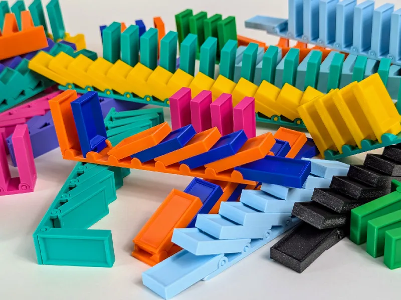 Rapid Track Dominoes | Print in Place by Grandpa 3DPrints | Download ...