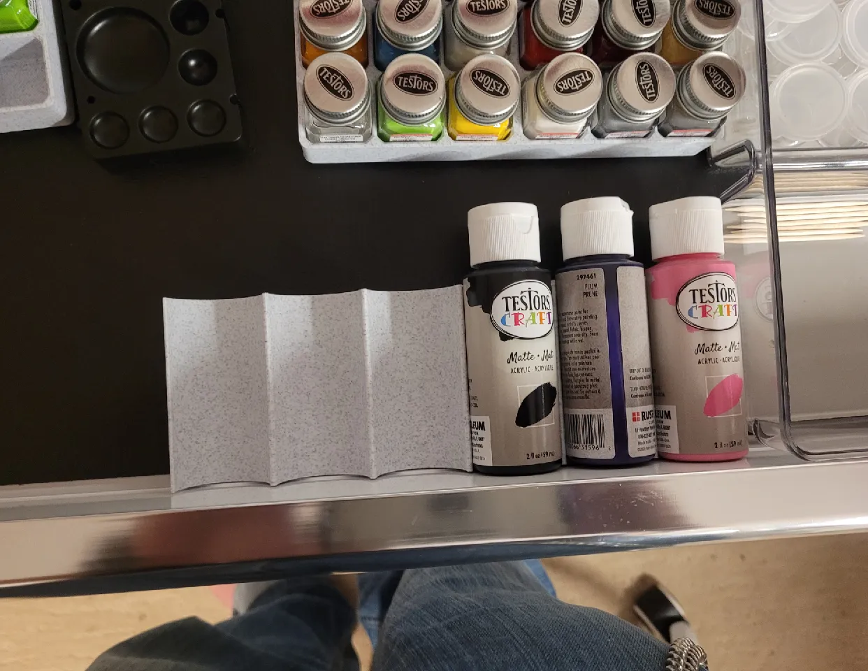 Toolbox drawer rack for testors acrylic paint bottles by William Ward ...