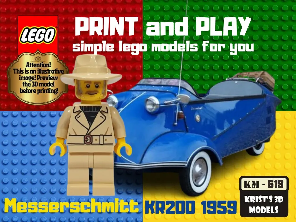 LEGO Messerschmitt KR200 by Mgr. Pavel Krist | Download free STL model ...