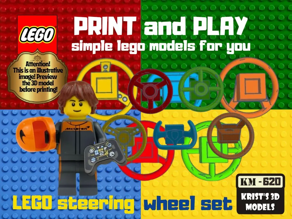 LEGO steering wheel set by Mgr. Pavel Krist | Download free STL model ...
