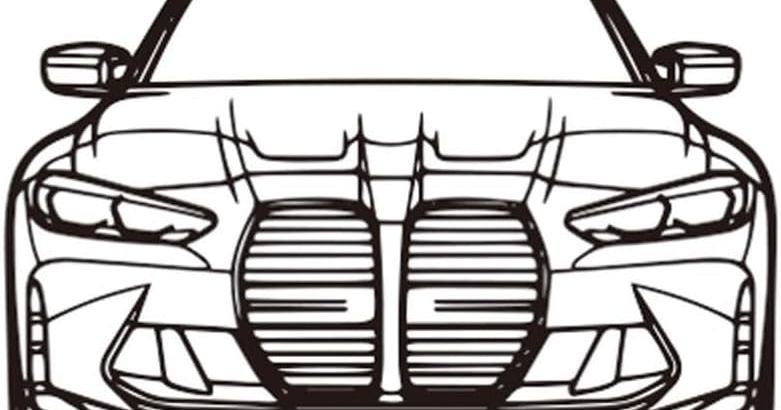 BMW M3 Competition G80 Silhouette Wall Art by Ajax_Larie | Download ...