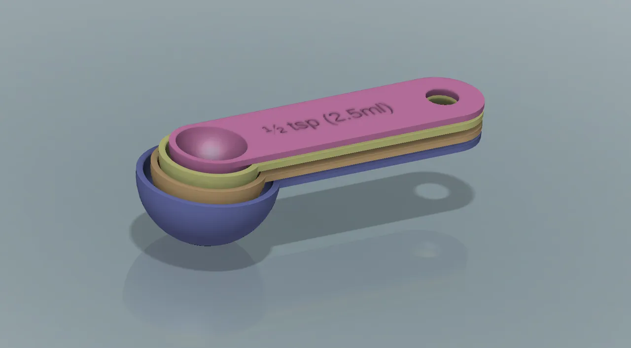 Stackable Baking Measure Spoons (Customisable) by PhilKloppers ...