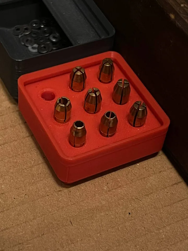 Gridfinity dremel collet bin by Ivan | Download free STL model ...