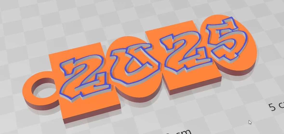 2025 keychain 1 by Dem_ria | Download free STL model | Printables.com