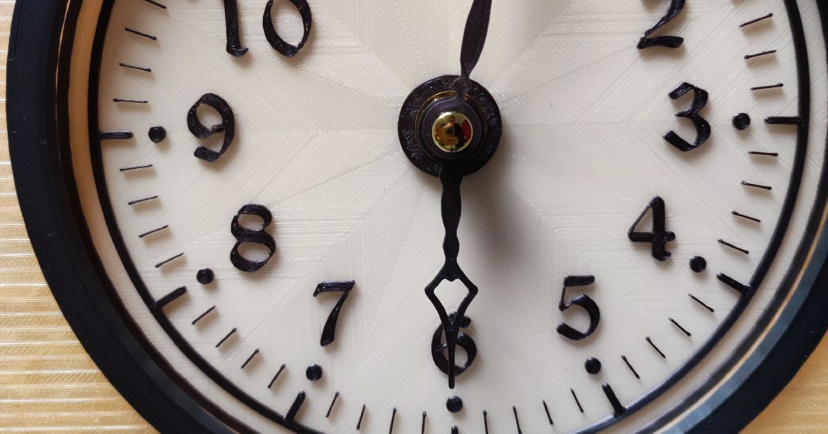 Standing table clock - very modern look by Nina Máčová | Download free ...