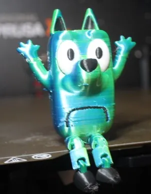 Painted Articulated Bluey by Ray Fox | Download free STL model ...