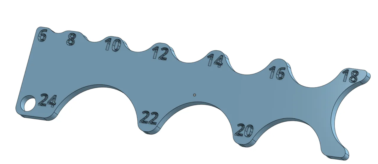 Fillet/Radius Gauge by Lukas Bartuska | Download free STL model ...