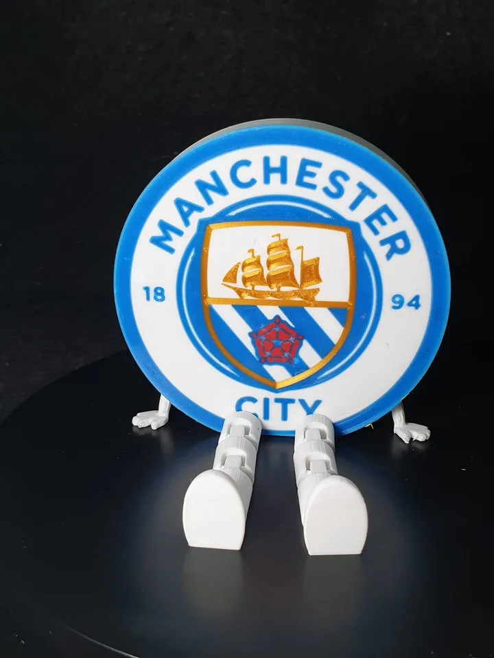 Manchester City FC shield with flexi legs by PipodV 3D | Download free ...