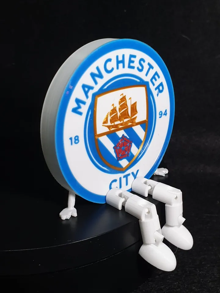 Manchester City FC shield with flexi legs by PipodV 3D | Download free ...