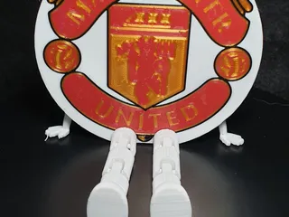 Manchester United FC shield with flexi legs by PipodV 3D | Download ...