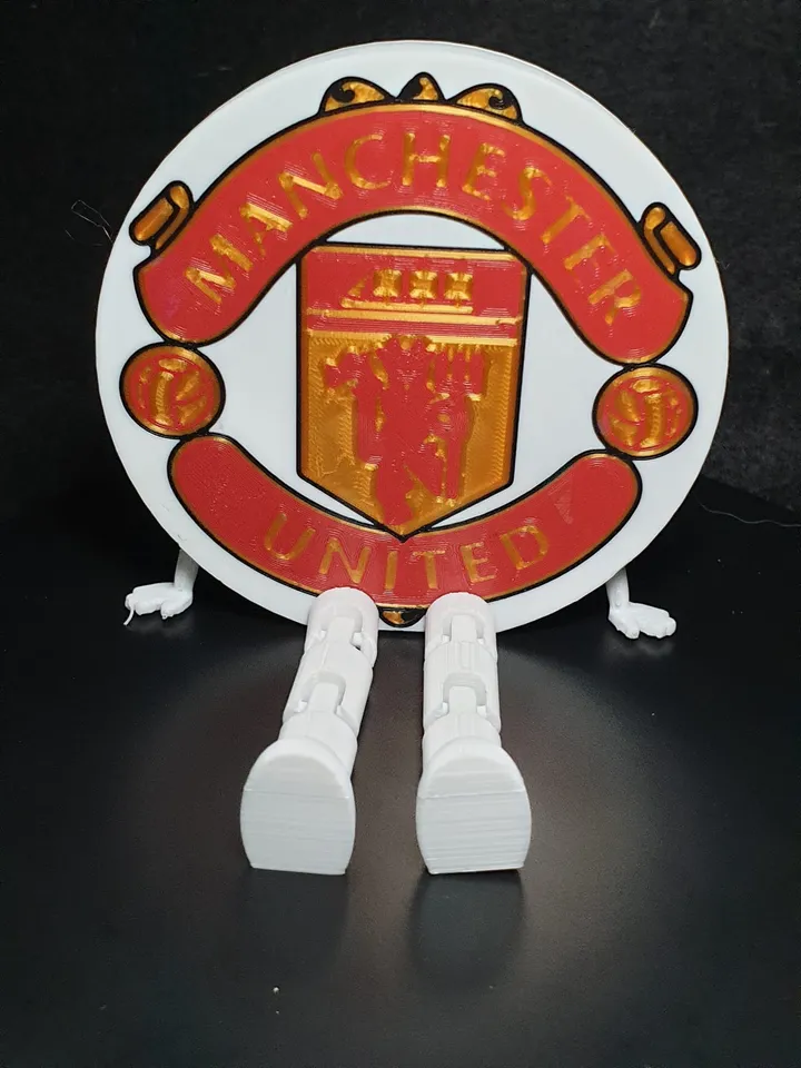 Manchester United FC shield with flexi legs by PipodV 3D | Download ...