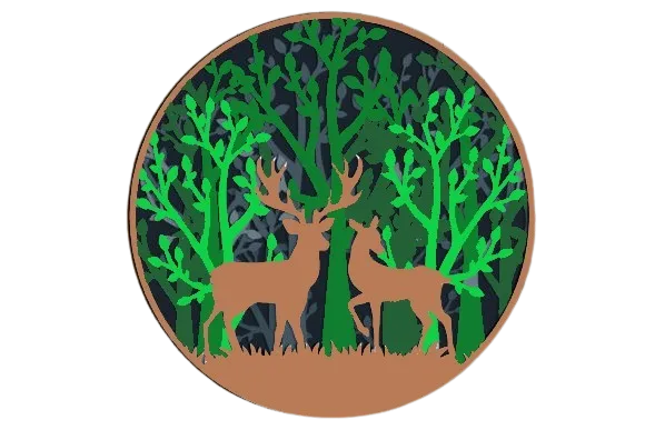 Deer Scene by Katlin | Download free STL model | Printables.com