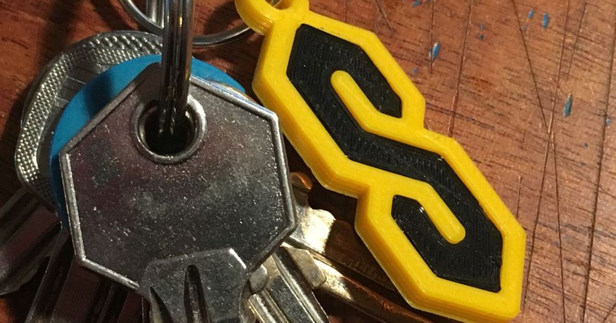 SUPER S keychain by Baschz Leeft | Download free STL model | Printables.com