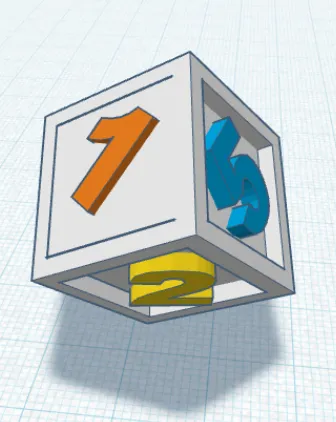 Number block 1-6 or a dice by LNewcomb | Download free STL model ...