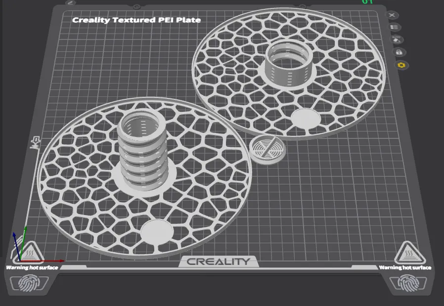 Creality CFS Slim Carboard Spool Adapters w/ Desiccant Holder and RFID ...