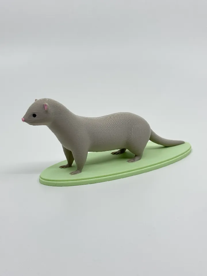 Ferret Figurine by Polymaker Education | Download free STL model ...