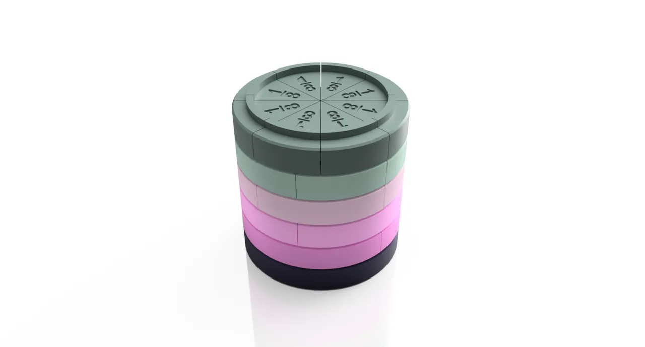 Fraction Tower by Kuehn | Download free STL model | Printables.com