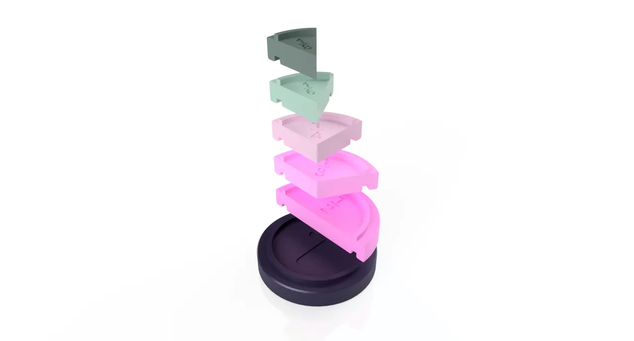 Fraction Tower by Kuehn | Download free STL model | Printables.com